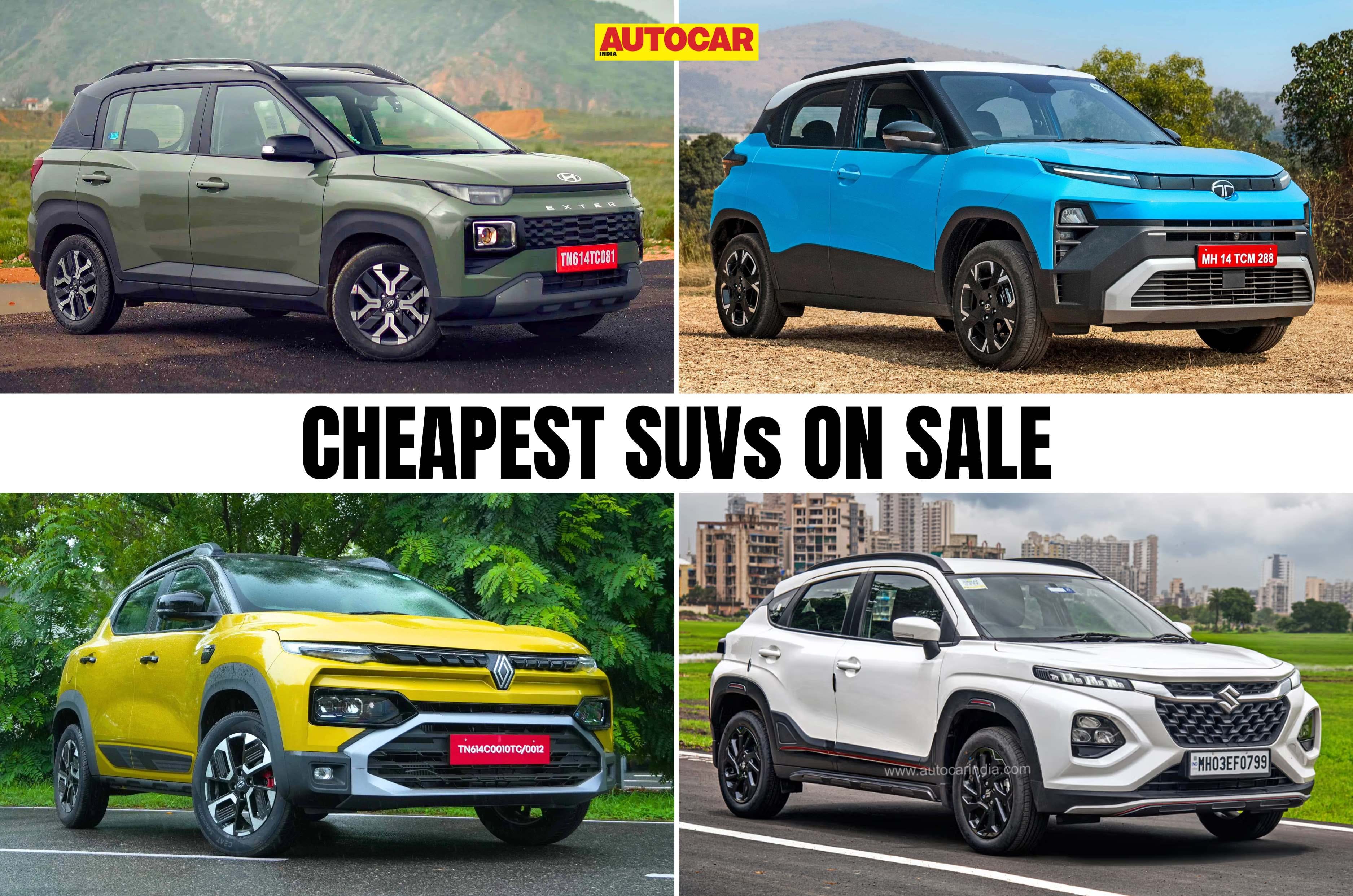 Cheapest SUVs in India listed - Introduction | Autocar India