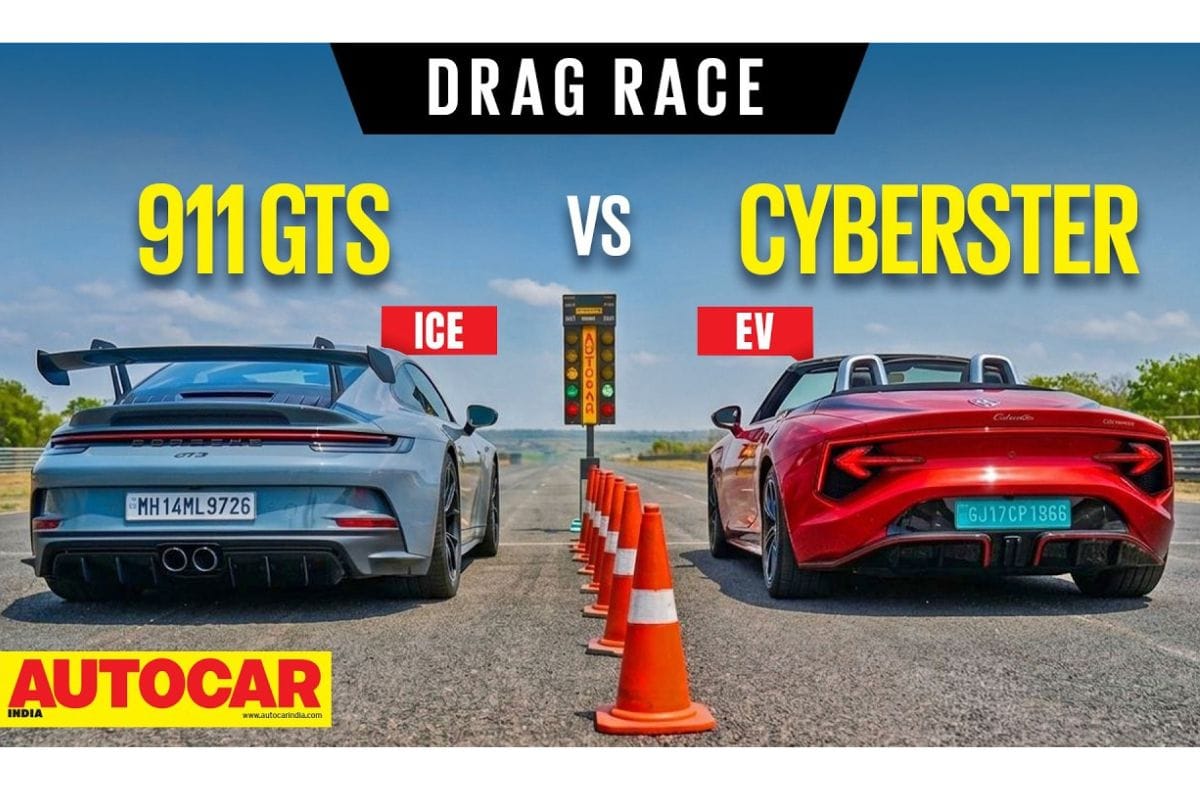 Porsche 911 GTS vs MG Cyberster drag race video - Introduction ...