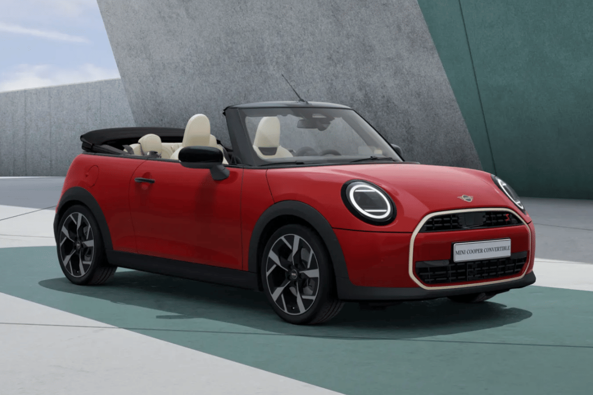 Mini Cooper Convertible Chilli Red color Image – Cooper Convertible ...