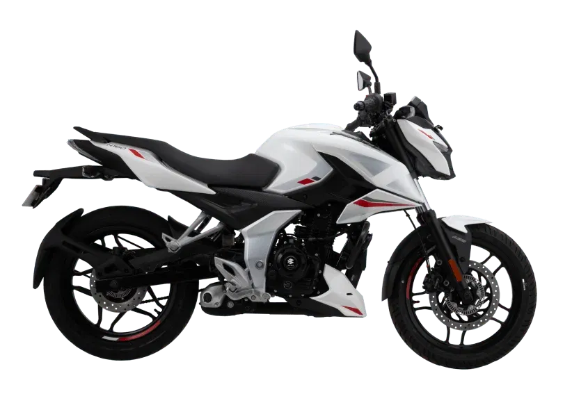 Bajaj Pulsar N160 Pearl Metallic white & Silver – Check Pearl Metallic ...