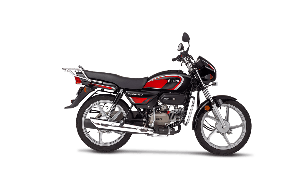 Hero MotoCorp Splendor+ Sports Red Black – Check Sports Red Black Price ...