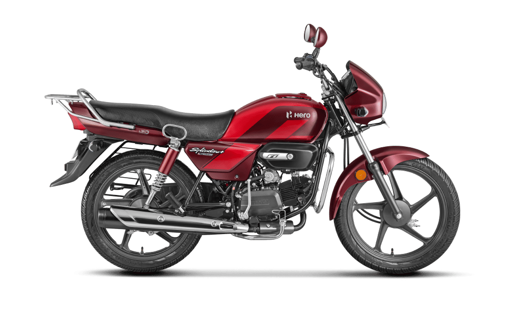 Hero MotoCorp Splendor+ Xtec 2.0 Nobel Red color Image – Splendor+ Xtec ...